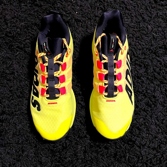 adidas | Shoes | Adidas Neon Yellow With Black And Coral Trim Like New ...